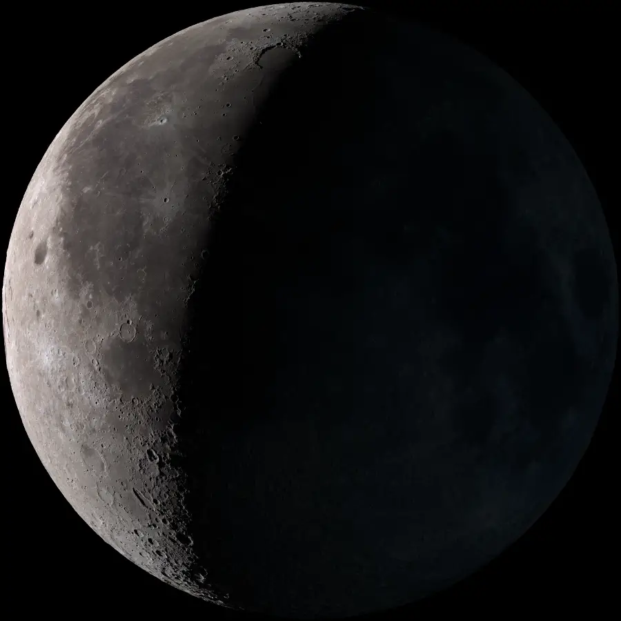 Waxing Crescent Picture Nasa