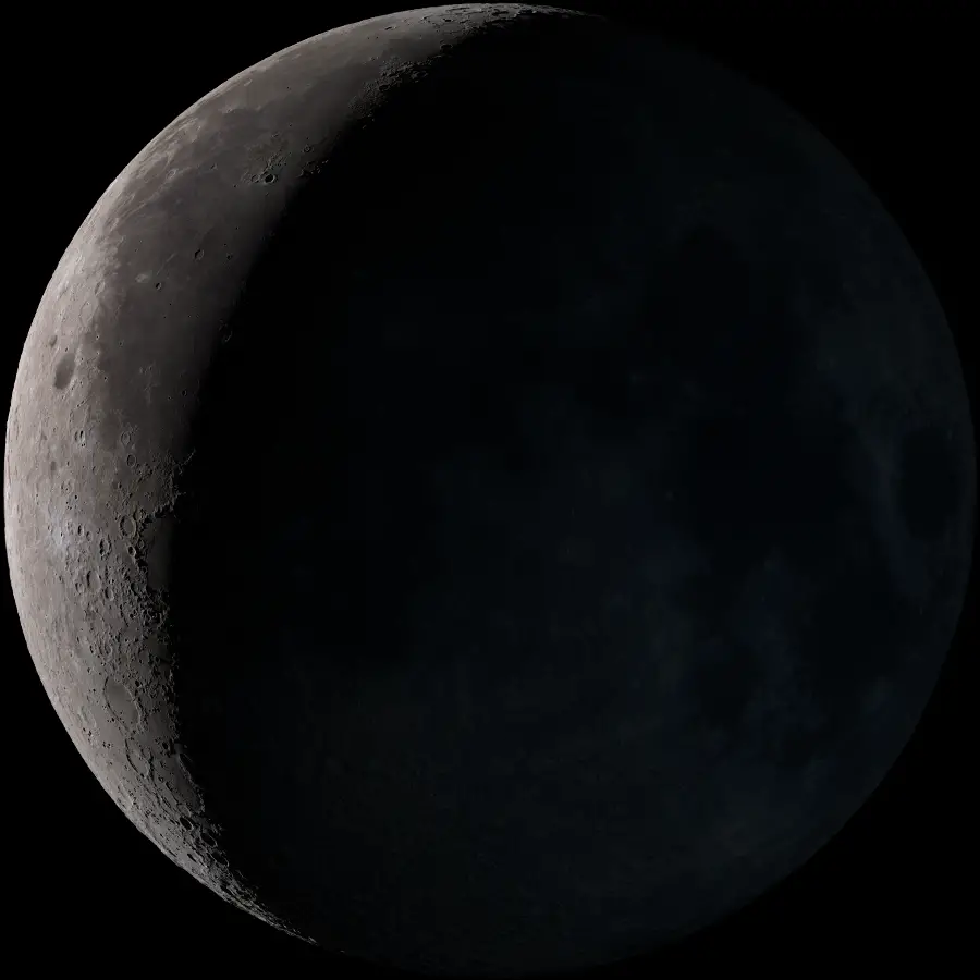 Waning Crescent on 31 December 2021 Friday