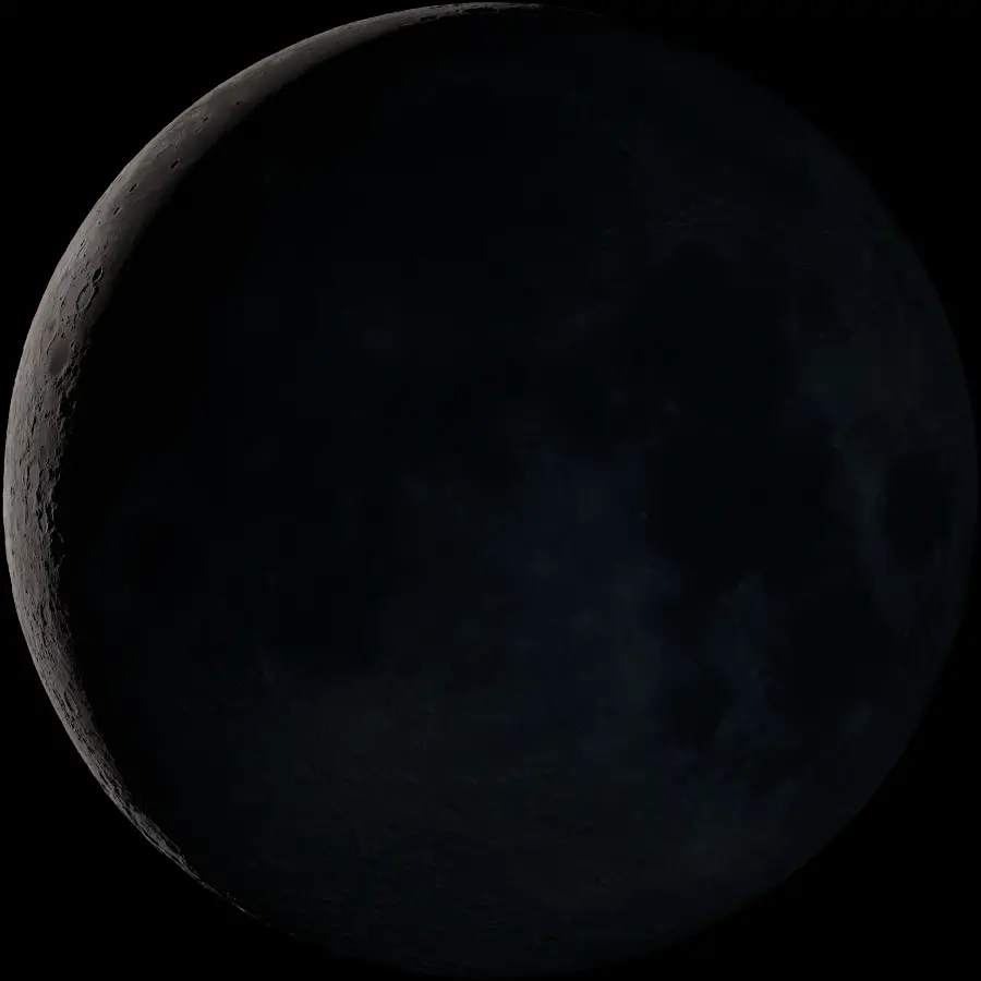 Waning Crescent on 7 May 2005 Saturday
